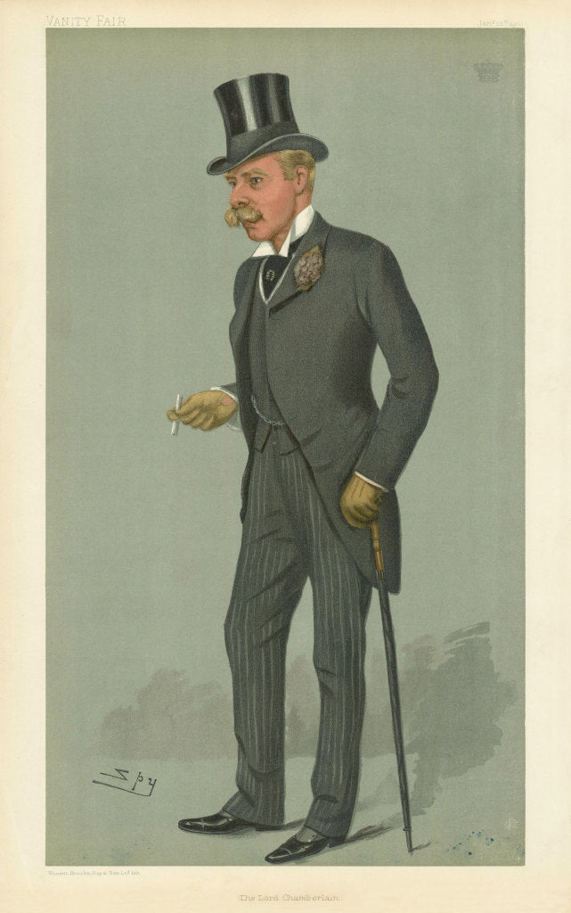 VANITY FAIR SPY CARTOON Villiers, Earl of Clarendon 'The Lord ...
