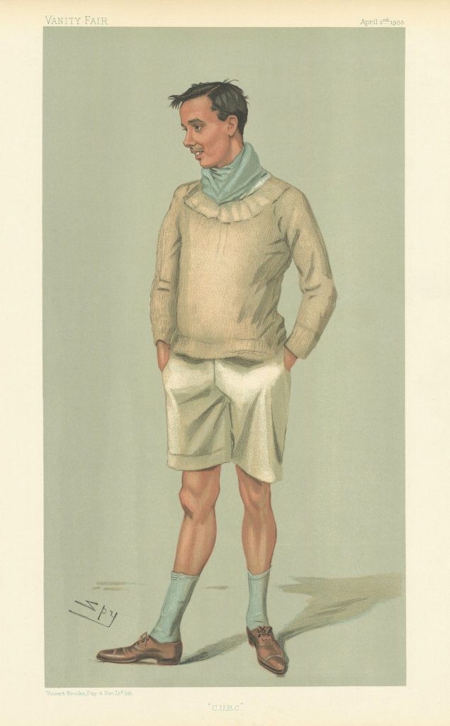 VANITY FAIR SPY CARTOON Capt Wilfrid Hubert Chapman 'CUBC' Cambridge ...